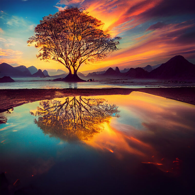 Beautiful Tree Scenery, wallpaper in jalandhar, wallpaper shop in ...