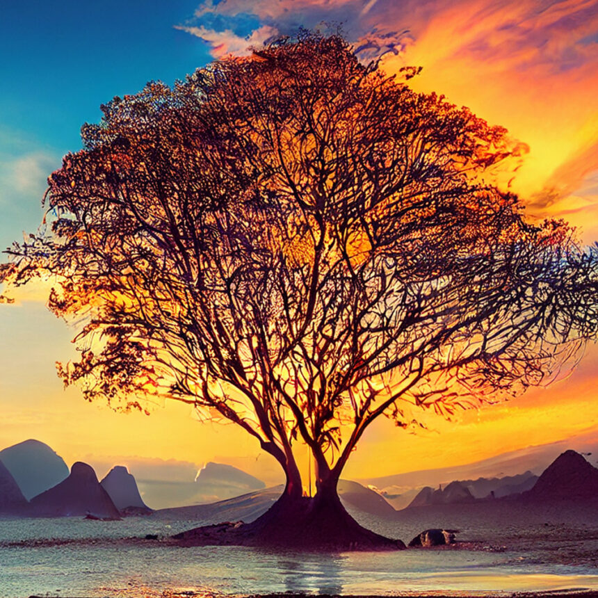 Beautiful Tree Scenery, wallpaper in jalandhar, wallpaper shop in ...